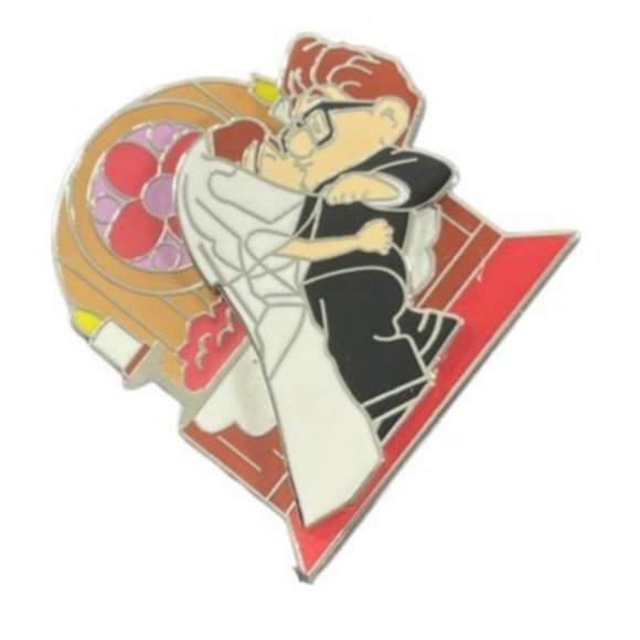 Disney | Jewelry | Disney Parks Trading Pin Pixar Up Carl Ellie Wedding ...
